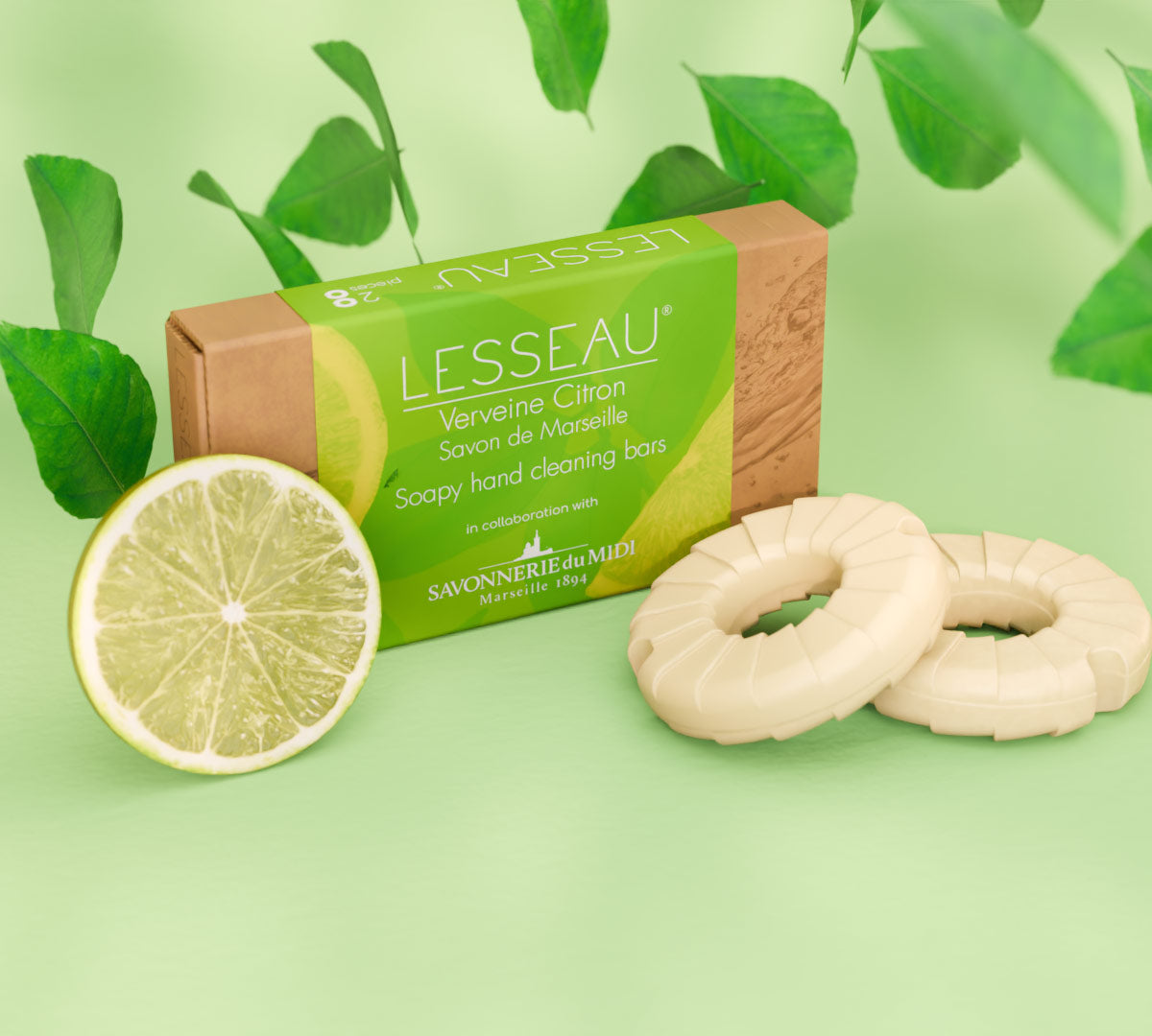 Natuurlijke Marseillezeep | Verveine Citron | Lesseau